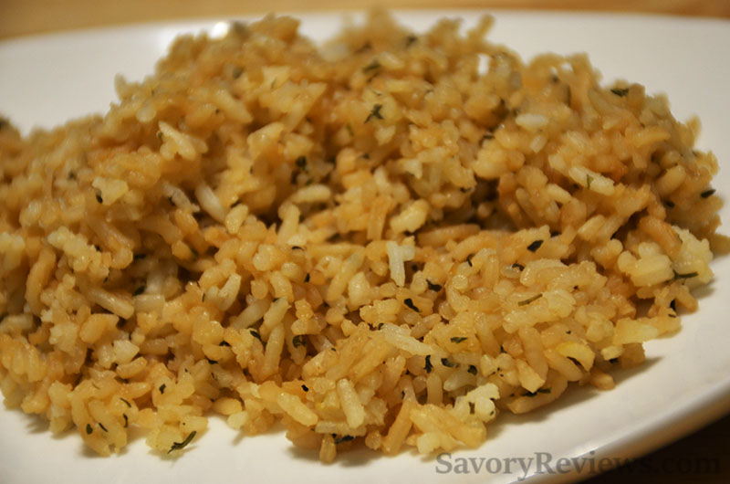 Rice Cooker Herb Rice - SavoryReviews