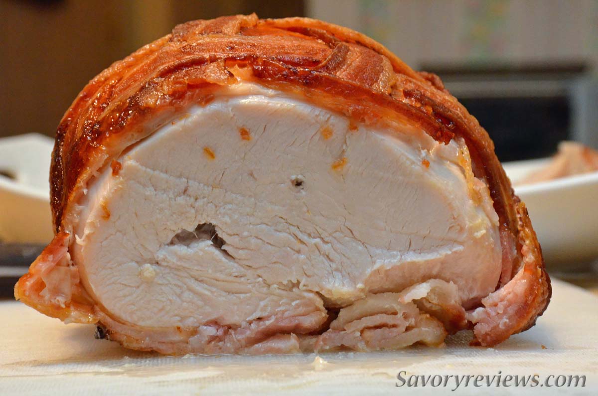 Bacon Wrapped Turkey Breast - SavoryReviews