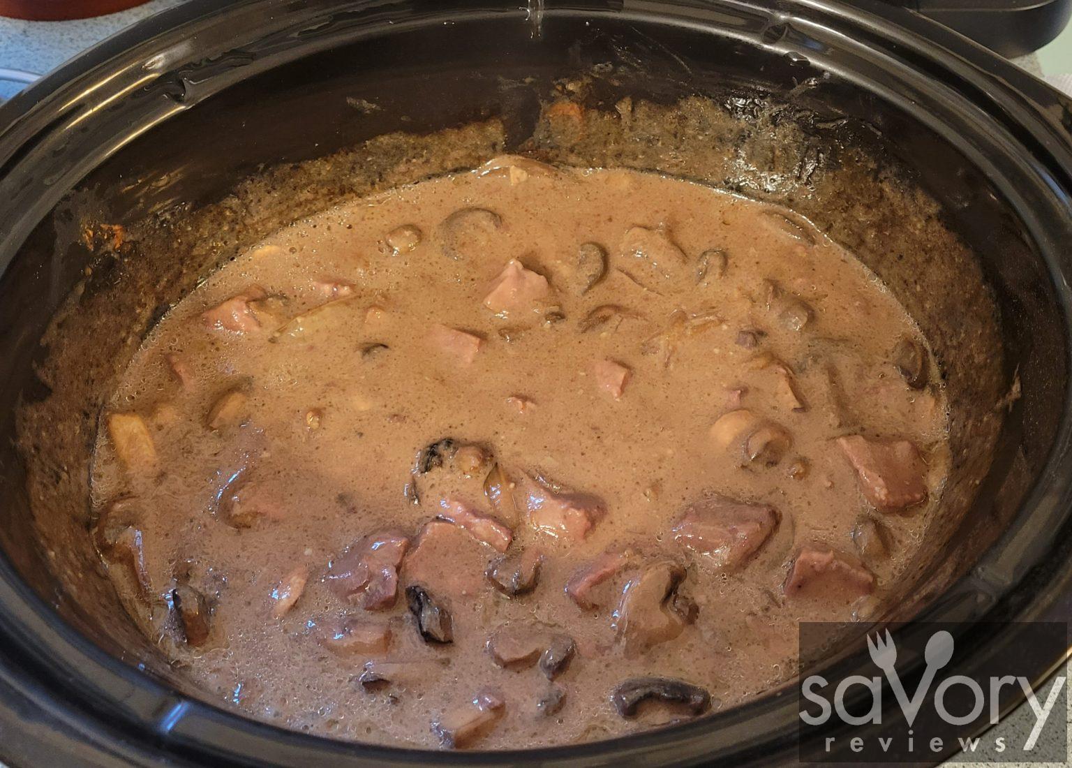 Slow Cooker Beef Tips Over Rice - SavoryReviews